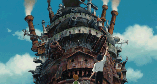 Download Anime Howl's Moving Castle Gif