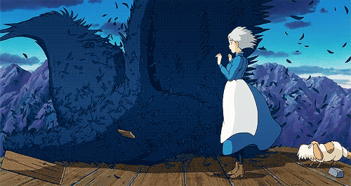 Download Anime Howl's Moving Castle Gif