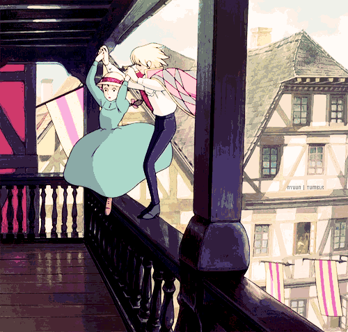 Download Anime Howl's Moving Castle Gif
