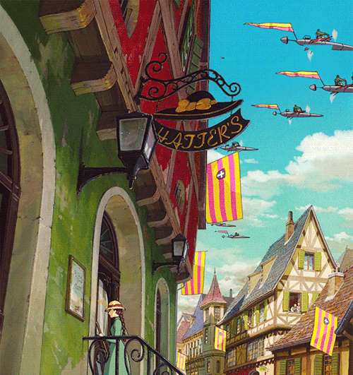 Download Anime Howl's Moving Castle Gif