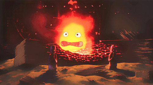 Howl Il Castello Errante Calcifer Gif