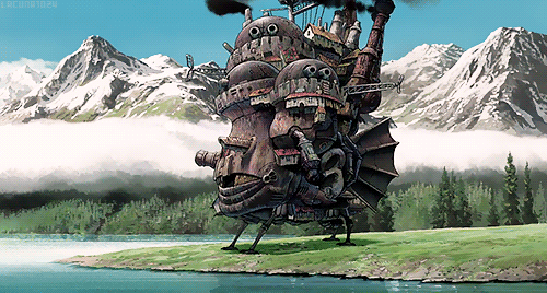 Download Anime Howl's Moving Castle Gif