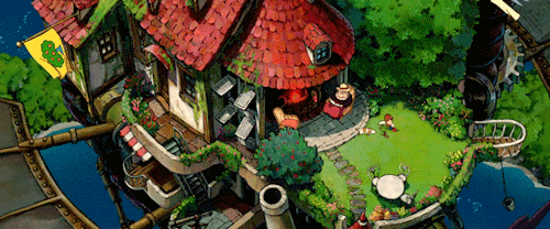 Download Anime Howl's Moving Castle Gif