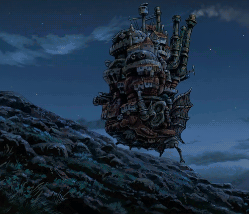 Download Anime Howl's Moving Castle Gif
