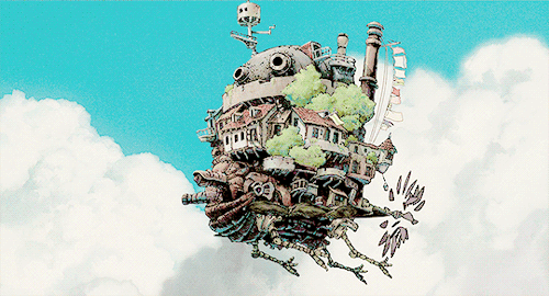Download Anime Howl's Moving Castle Gif
