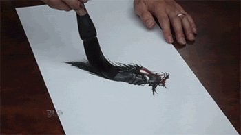 Art in Motion: A Fantasy Dragon Animated Creation - Gif Abyss