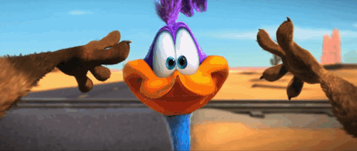 Roadrunner Gif Road Runner Stretching Himself Out By