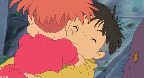 Download Ponyo On The Cliff By The Sea Anime Ponyo Gif
