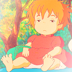 Download Ponyo On The Cliff By The Sea Anime Ponyo Gif
