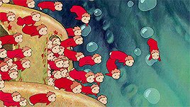 Download Ponyo On The Cliff By The Sea Anime Ponyo Gif