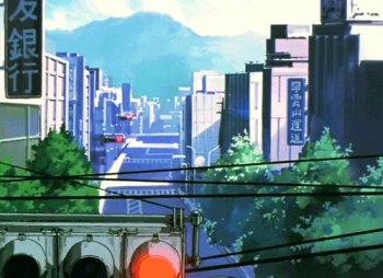 Download City Anime Neon Genesis Evangelion Anime City Gif