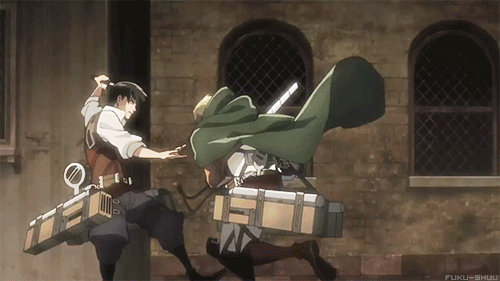 Attack On Titan Fighting Levi Gif On The Midnight Shift — Attack On