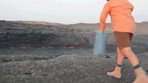 Download Lava Mountain Nature Volcano Gif