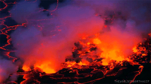 Download Lava Mountain Nature Volcano Gif