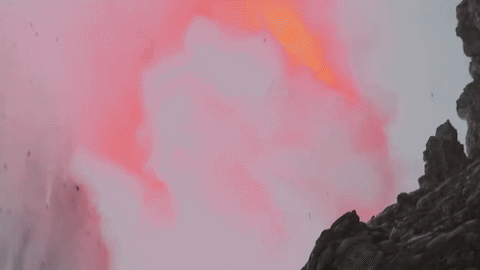 Download Ocean Nature Lava Volcano Gif
