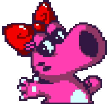 Download Birdo Video Game Mario Pink Character Pixel Art Gif