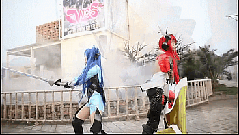 Download Woman Cosplay Gif - Gif Abyss