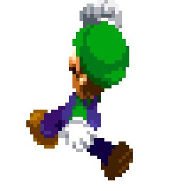 Classic Luigi Pixel Leap – Nintendo's Iconic Video Game Animation