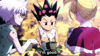 Download Anime Hunter X Hunter Meal Friendship Gif