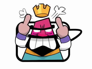 Clash Royale King GIF — Animated Royal Taunt - Gif Abyss