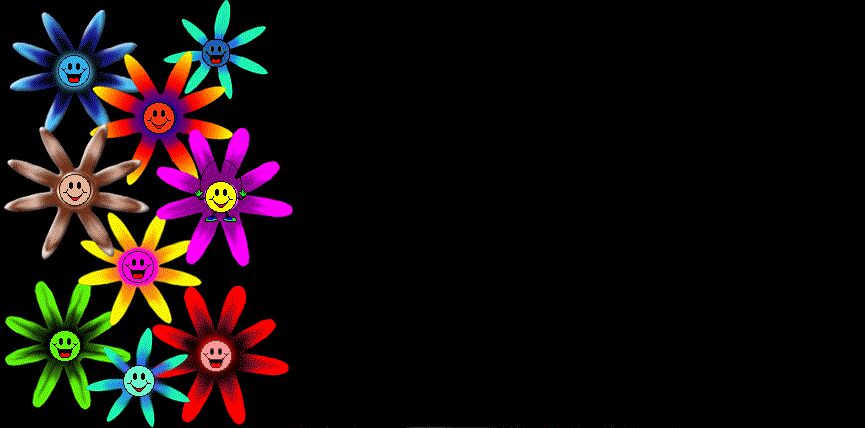 Smiling flowers - Gif Abyss