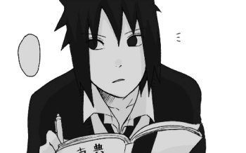Download Sasuke Uchiha Anime Naruto Manga Reading Gif