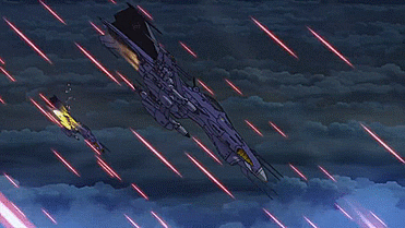 Download Sci Fi Futuristic Anime Space Battleship Yamato Gif - Gif Abyss