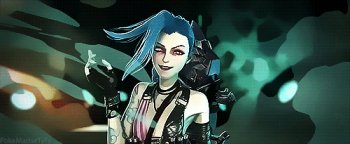 Jinx Unleashed: Dynamic League of Legends Character Art in Motion