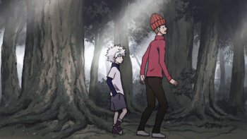Hunter x Hunter GIF — Killua Zoldyck's Forest Walk - Gif Abyss