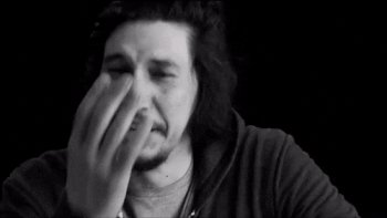 Download Celebrity Adam Driver Emotions Portrait Black & White Gif ...