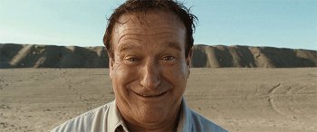 Download Celebrity Robin Williams Smiling Man Desert Gif