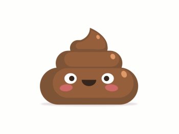 Adorable Animated Poop Buddy: Cute & Funny Cartoon Character