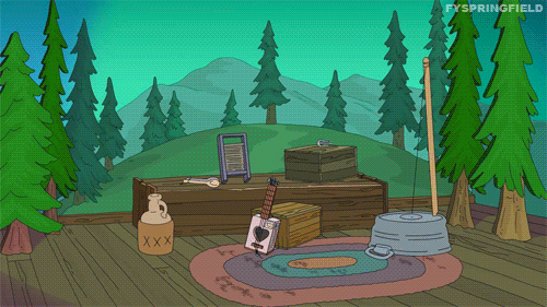 Spongebob Campfire Gif