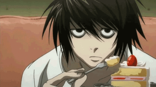 Download Anime Death Note L (Death Note) Gif