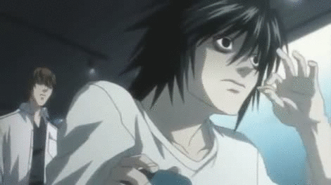 Download Anime Death Note L (Death Note) Light Yagami Gif