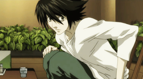 Download Anime Death Note L (Death Note) Gif - Gif Abyss