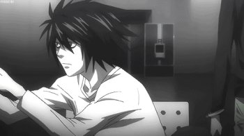 Death Note's L in Action: Iconic Anime Mystery Moment