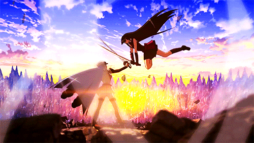 Anime Girl Fighting Gifs Black Lagoon Anime Fight Gif | WiffleGif