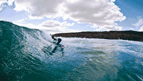 Download Wave Ocean Surfing Sports Gif - Gif Abyss