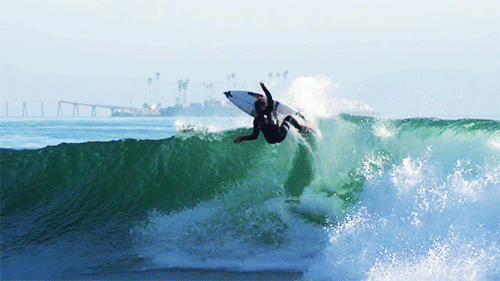 Download Wave Ocean Surfing Sports Gif - Gif Abyss