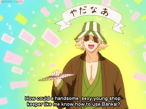 Download Anime Bleach Kisuke Urahara Gif