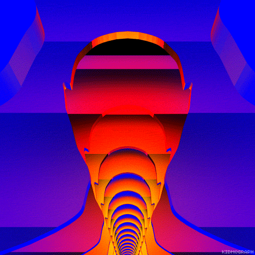 Abstract Digital Art Gifs Fine Art Rainbow Abstract Mobile Design GIF