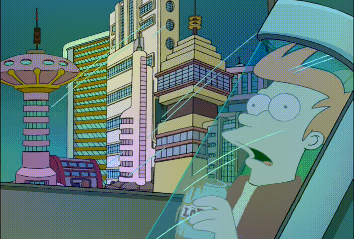 Download Sci Fi Futuristic Comedy TV Show Futurama Gif