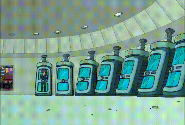 Download Sci Fi Futuristic Comedy TV Show Futurama Gif