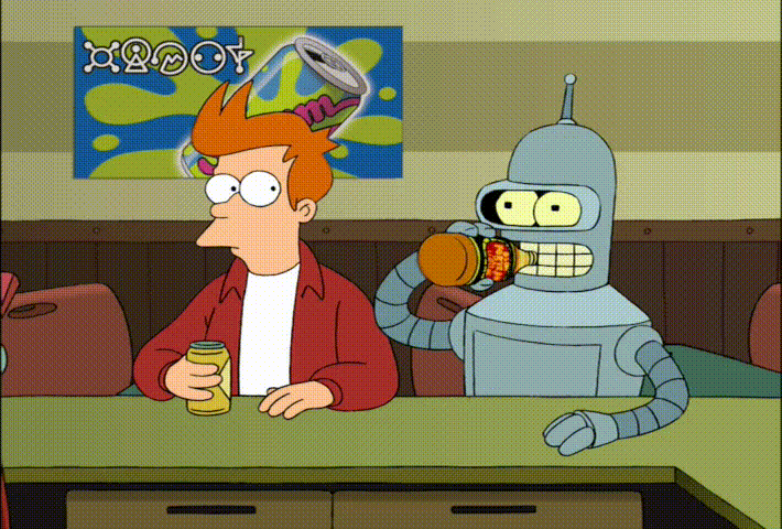 Download Sci Fi Futuristic Comedy TV Show Futurama Gif