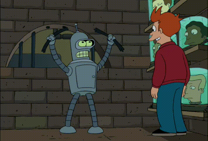 Download Sci Fi Futuristic Comedy TV Show Futurama Gif