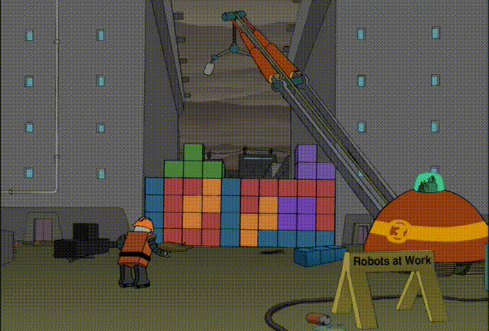 Download Sci Fi Futuristic Comedy TV Show Futurama Gif