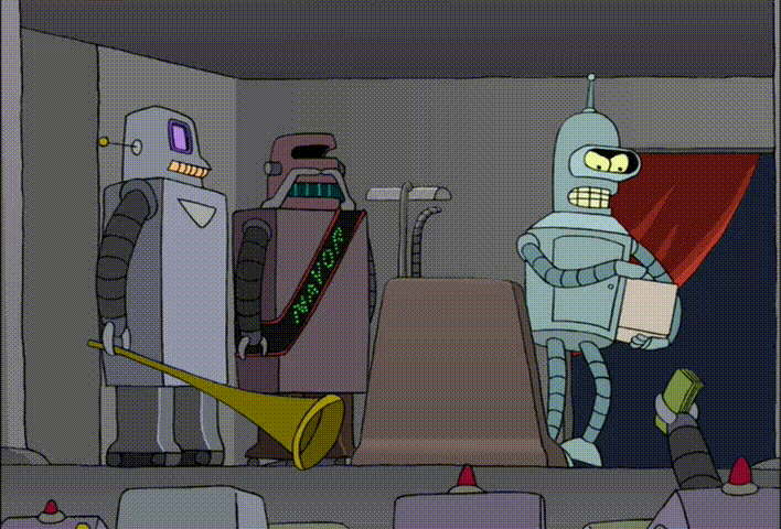 Download Sci Fi Futuristic Comedy TV Show Futurama Gif
