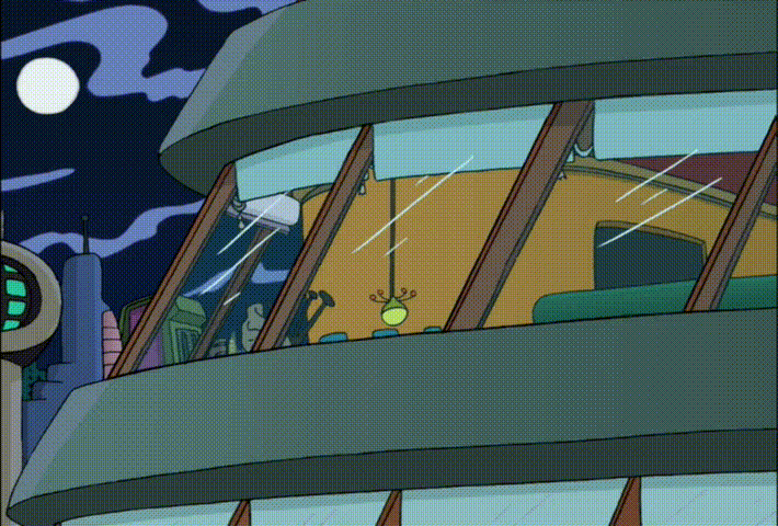 Download Sci Fi Futuristic Comedy TV Show Futurama Gif