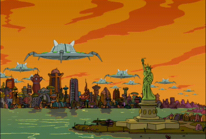 Download Sci Fi Futuristic Comedy TV Show Futurama Gif by belle-deesse